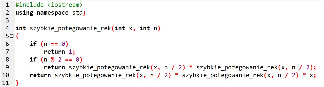 Rekurencyjna realizacja algorytmu Euklidesa i algorytmu szybkiego ...