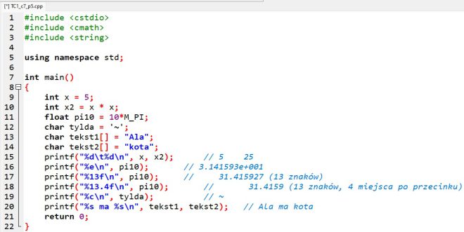 Temat C2. Wybrane struktury danych w językach C++ i Python ...