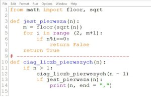 Zastosowanie rekurencji do generowania ciągów liczb – Informatyka ...